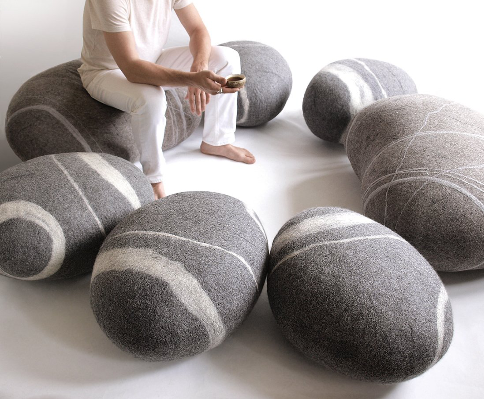 Felted Stones - Katsu Stones